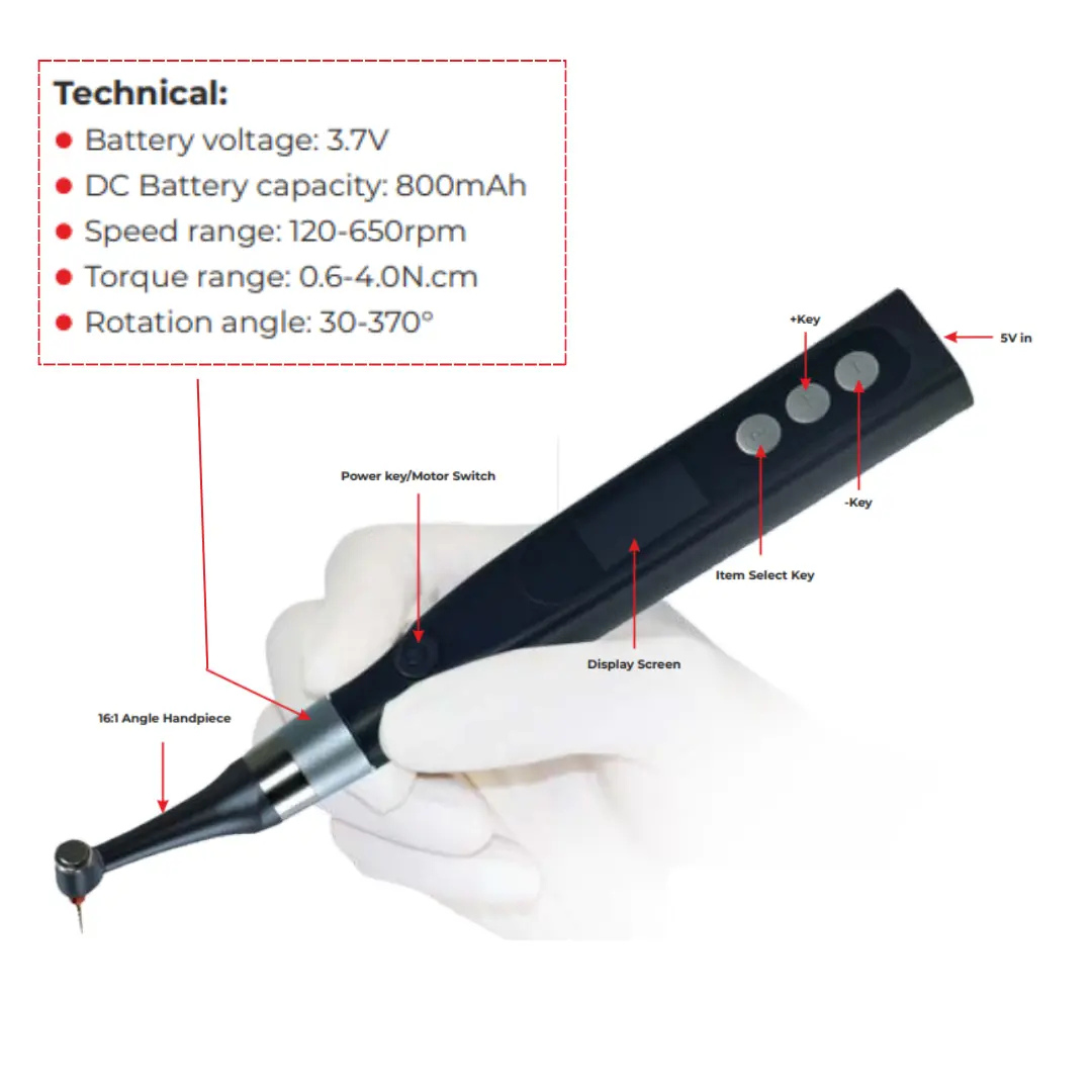 Healix Cordless Endomotor With 10 Packets Rotary Files